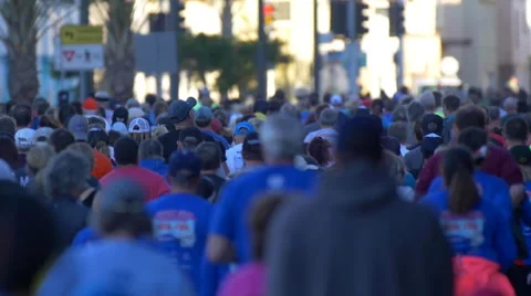 Crowd Running Away Stock Video Footage | Royalty Free Crowd Running ...