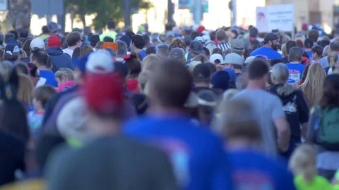 Crowd Running Away Stock Video Footage | Royalty Free Crowd Running ...