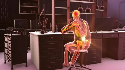 Back pain, conceptual animation | Stock Video | Pond5