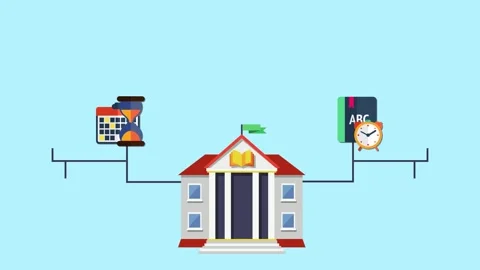 Back to School kids school life Animatio... | Stock Video | Pond5