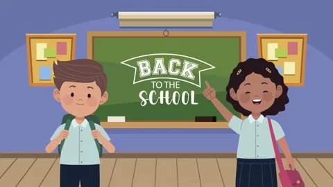 back to school lettering animation | Stock Video | Pond5