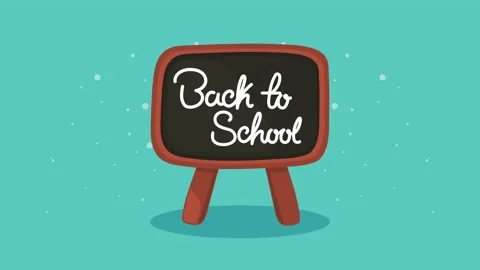 back to school lettering animation | Stock Video | Pond5