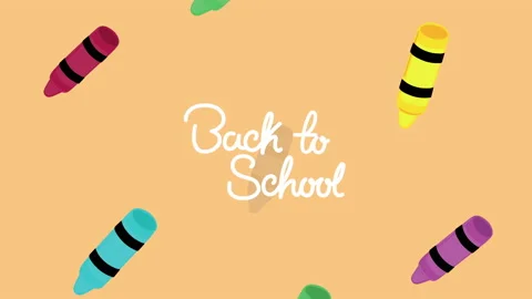 back to school lettering animation | Stock Video | Pond5