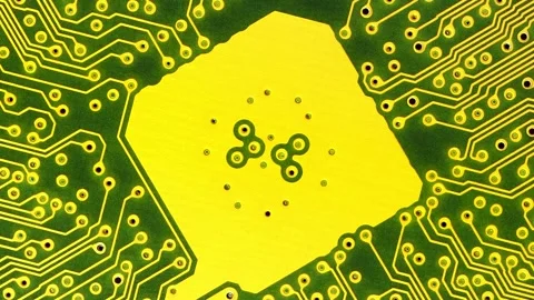 Back side of computer motherboard. Detai... | Stock Video | Pond5