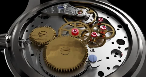 Back Side Of Luxury Swiss Made Automatic... | Stock Video | Pond5