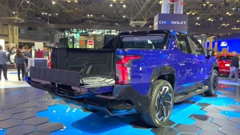 Back Side View of a Chevrolet Silverado ... | Stock Video | Pond5