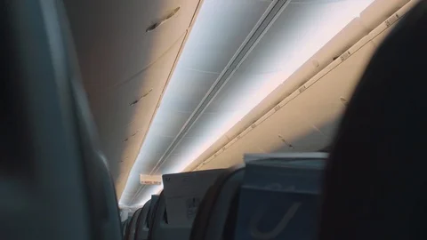 Back view of boeing 737-800 board during... | Stock Video | Pond5