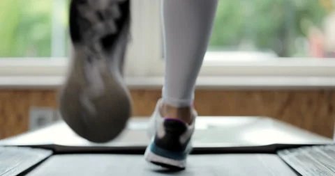 Back view of female legs walking and run... | Stock Video | Pond5