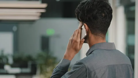 Back view of Indian man confident arab b... | Stock Video | Pond5