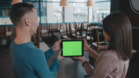 Back view portrait of waiter and waitres... | Stock Video | Pond5