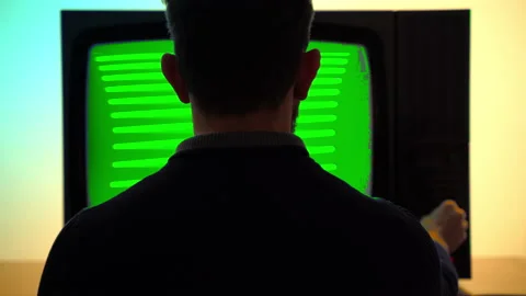 Back view shot of male person sitting in... | Stock Video | Pond5