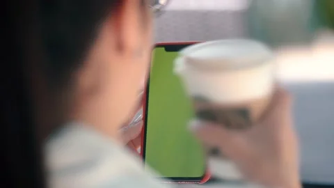 Back view from the shoulder Digital smar... | Stock Video | Pond5