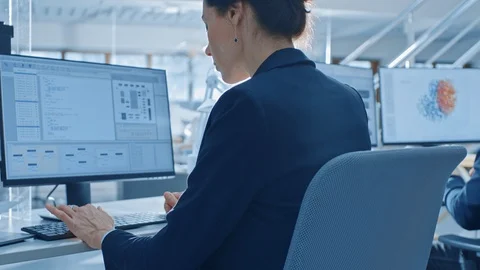 Back View of Team of Technology Engineer... | Stock Video | Pond5