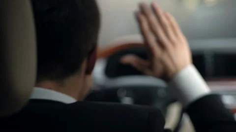 Back view of upset businessman punching ... | Stock Video | Pond5