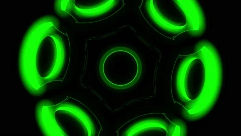 Backdrop with animation of rings. Vector... | Stock Video | Pond5