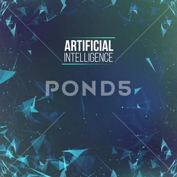 Background 3d grid. Ai tech wire network futuristic wireframe ...