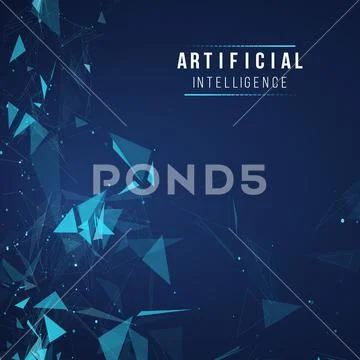 Background 3d grid. Ai tech wire network futuristic wireframe ...