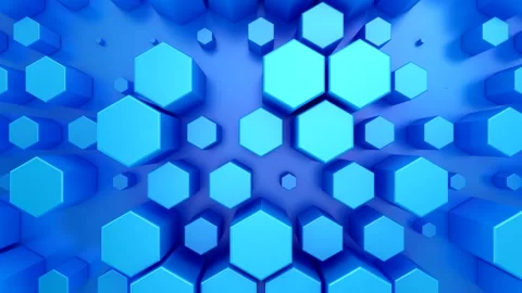Background of Animated Hexagons | Stock Video | Pond5
