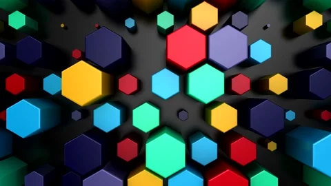 Background of Animated Hexagons | Stock Video | Pond5