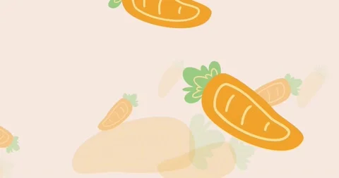 Background animation of flying carrot ha... | Stock Video | Pond5