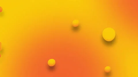 background animation with spheres in yel... | Stock Video | Pond5
