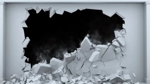 Background animation of a wall cracking ... | Stock Video | Pond5