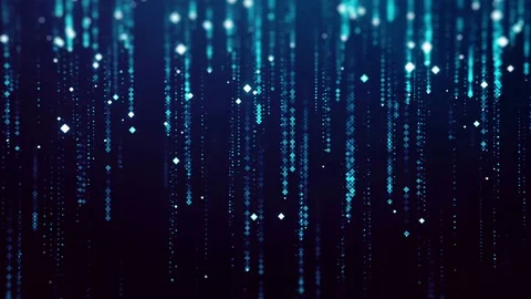 Background with Blue Falling Particles | Stock Video | Pond5