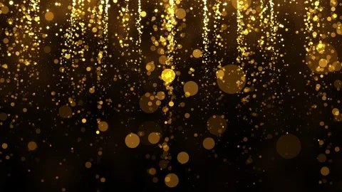 Background with falling gold glitter par... | Stock Video | Pond5