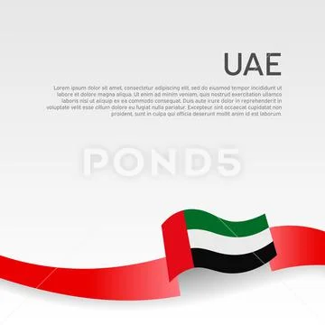 Background with flag of united arab emirates. UAE business booklet ...