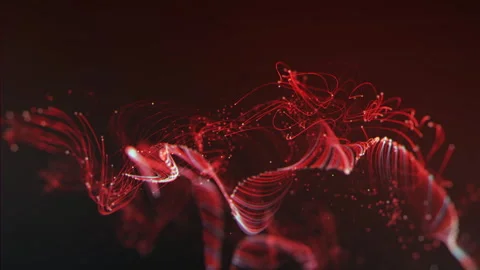 Background of flow of particles and abst... | Stock Video | Pond5