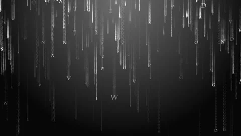 The background matrices of letters. Matr... | Stock Video | Pond5
