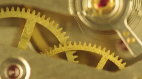 background with metal cogwheels a clockw... | Stock Video | Pond5