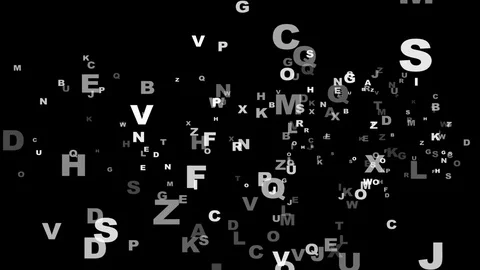 Background Random Animation Letters | Stock Video | Pond5
