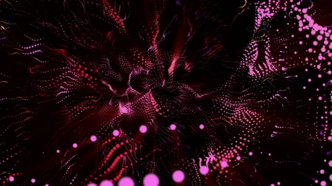 background from red-orange particles ani... | Stock Video | Pond5