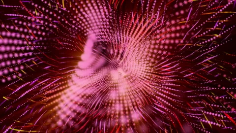 background from red-orange particles ani... | Stock Video | Pond5