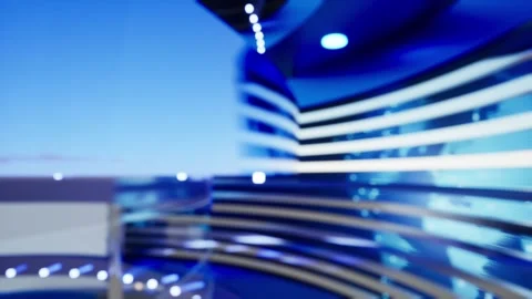 Background for TV news broadcast. Virtua... | Stock Video | Pond5