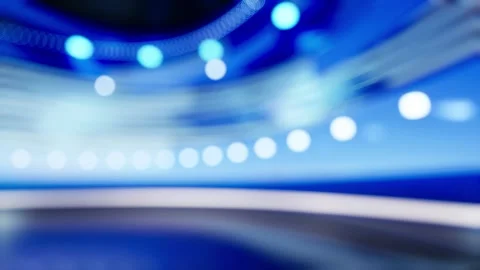 Background for TV news broadcast. Virtua... | Stock Video | Pond5