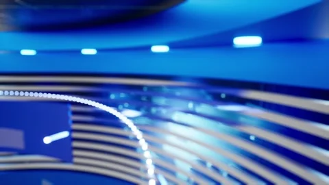 Background for TV news broadcast. Virtua... | Stock Video | Pond5