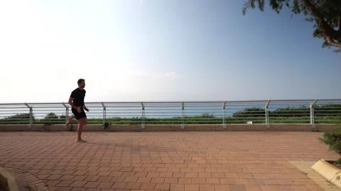 Background of vegetation, railings and s... | Stock Video | Pond5