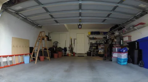 Messy Garage Stock Footage ~ Royalty Free Stock Videos | Pond5