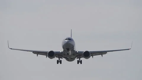 Backlit Boeing 737-800 Passenger Airplan... | Stock Video | Pond5