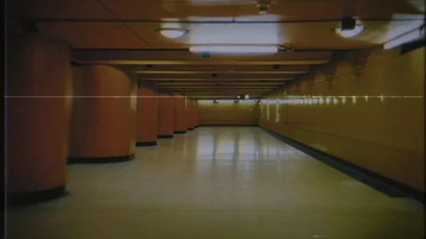 Backroom Liminal Space VHS Texture Retro... | Stock Video | Pond5