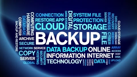 Backup animated word cloud,animation tex... | Stock Video | Pond5