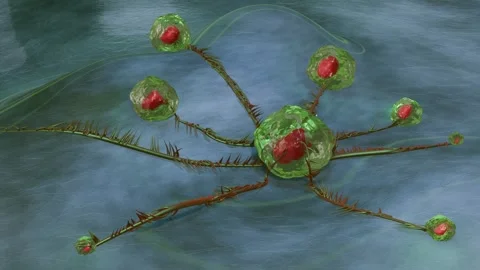 Bacteria in ice. Microbes preserved in t... | Stock Video | Pond5