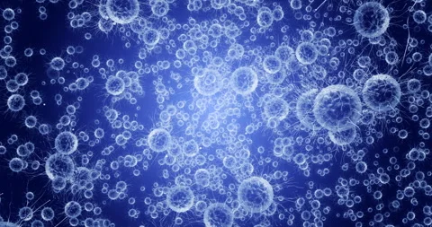 Bacteria, science and microbe in animati... | Stock Video | Pond5