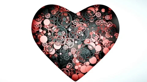 the bad heart from gears. disease concep... | Stock Video | Pond5