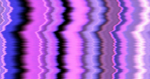 Bad television static in neon colour bar... | Stock Video | Pond5