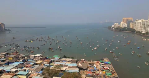 Badhwar Park colaba cuffe parade Bhai B... | Stock Video | Pond5