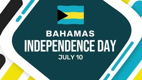 Bahamas Independence Day 4K Animation wi... | Stock Video | Pond5