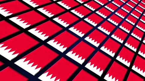 Bahrain Flag Animated Background 3d Anim... | Stock Video | Pond5